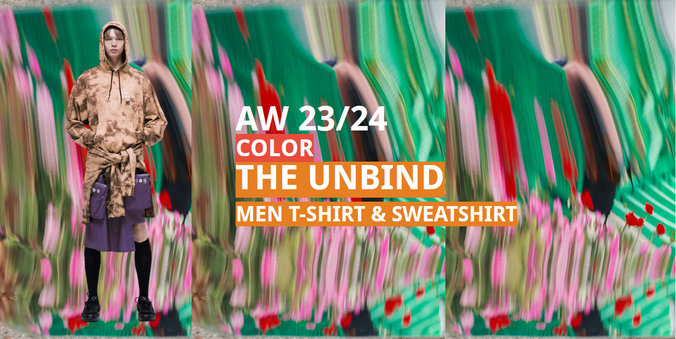 Unbind: AW 2023/24 Men T-shirt & Sweatshirt Color Trend | F-trend Unbind: AW 2023/24 Men T-shirt & Sweatshirt Color Trend | F-trend